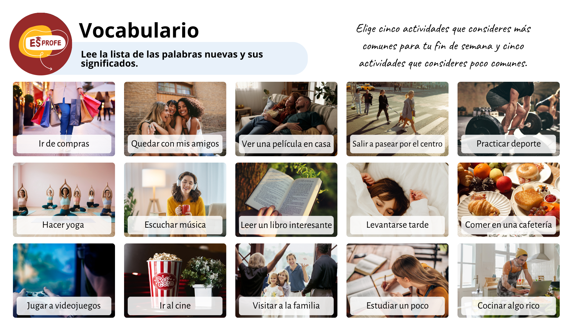 А2 Mi Fin de semana ideal